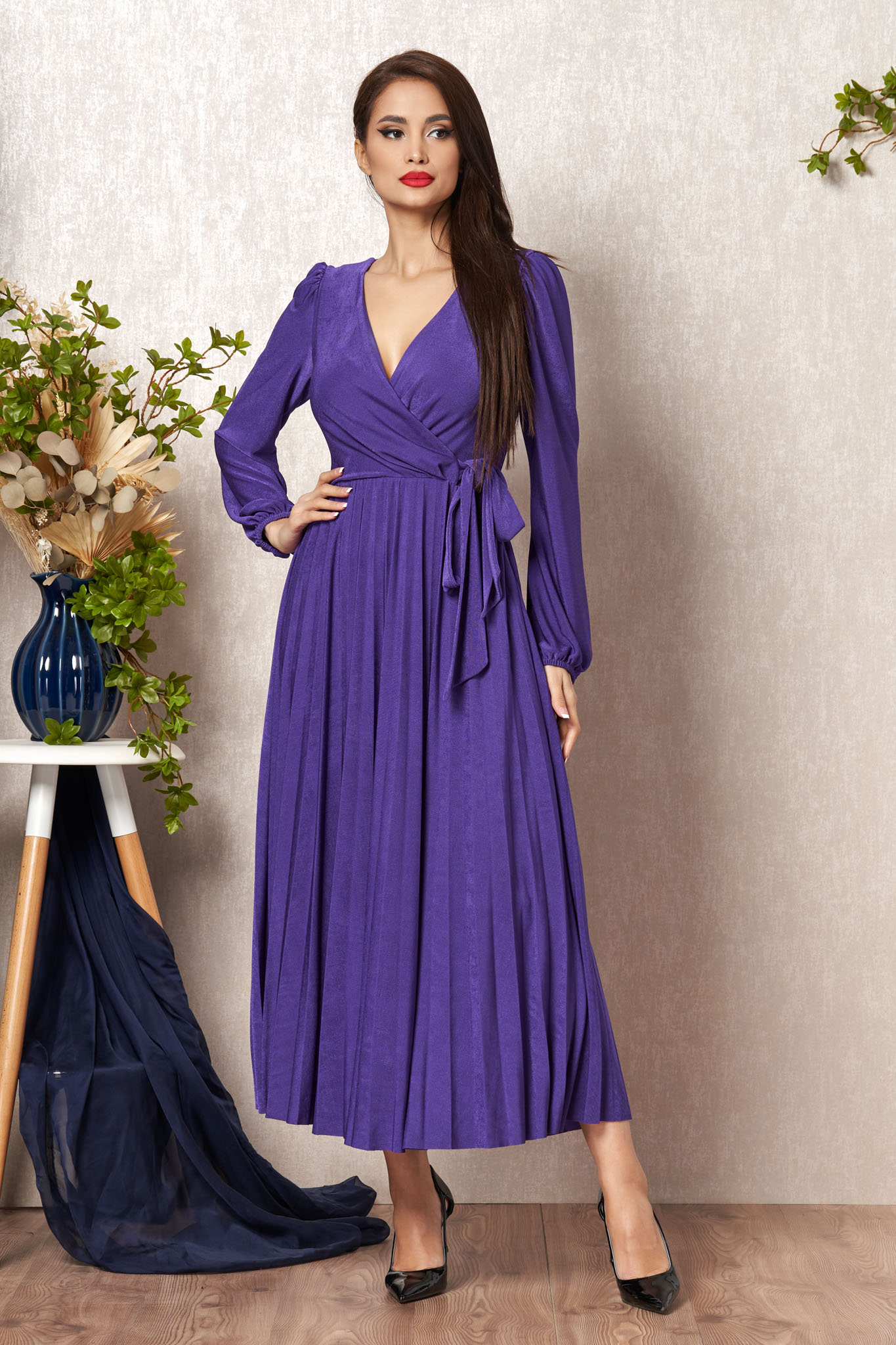 Rochie Irenka Mov | Rochii de seara scurte | rochii-ieftine.net