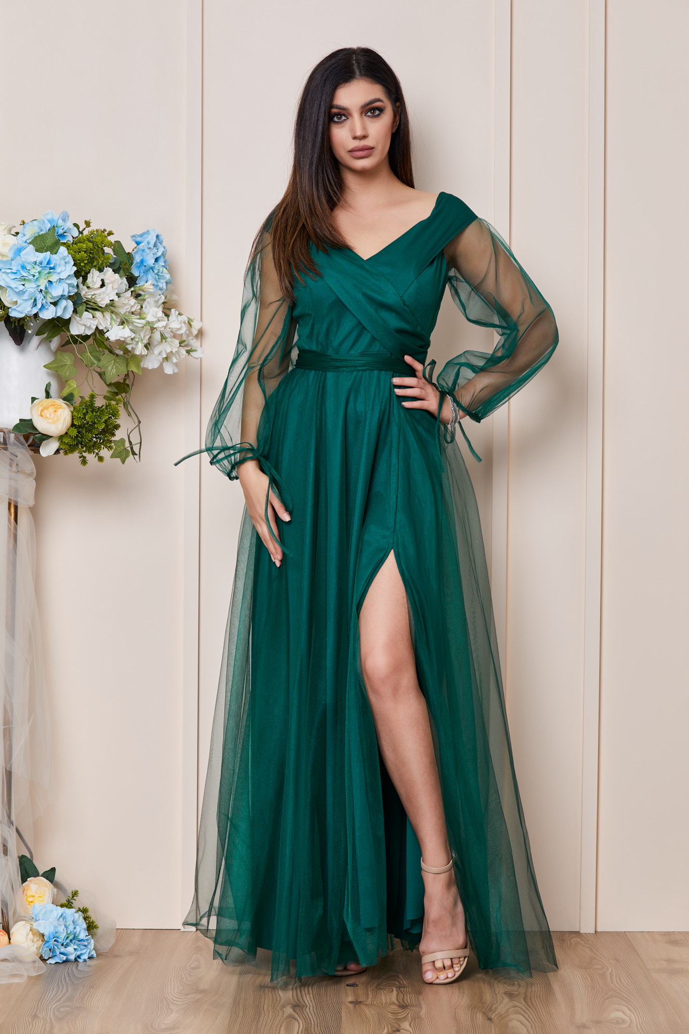 Rochie Hermosa Verde | Rochii de seara lungi | rochii-ieftine.net